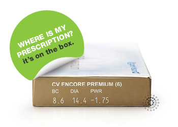 Encore Premium Contact Lenses only $14.95 - Free Shipping in the U.S.